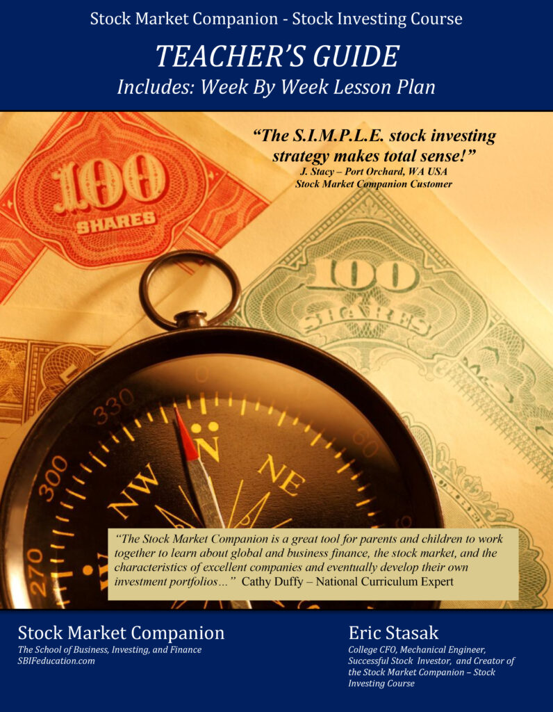 Stock Market Companion Stock Investing Course Teacher’s Guide Details ...